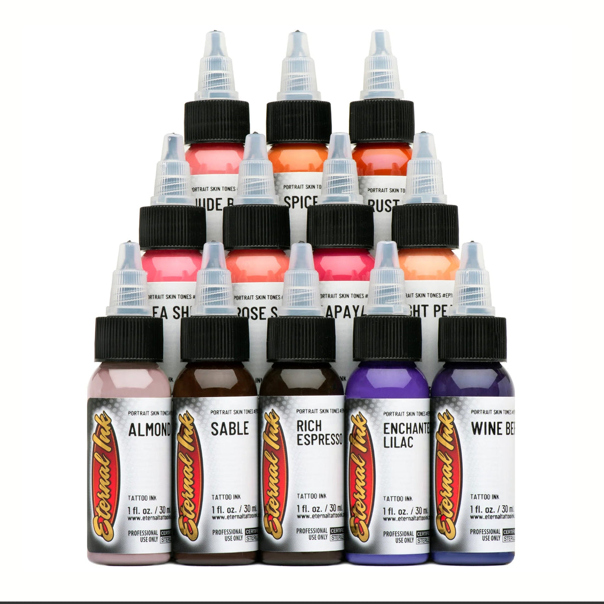 Ron Russo Portrait Skin Tones Set | Eternal Ink – worldwidetattoo.ca